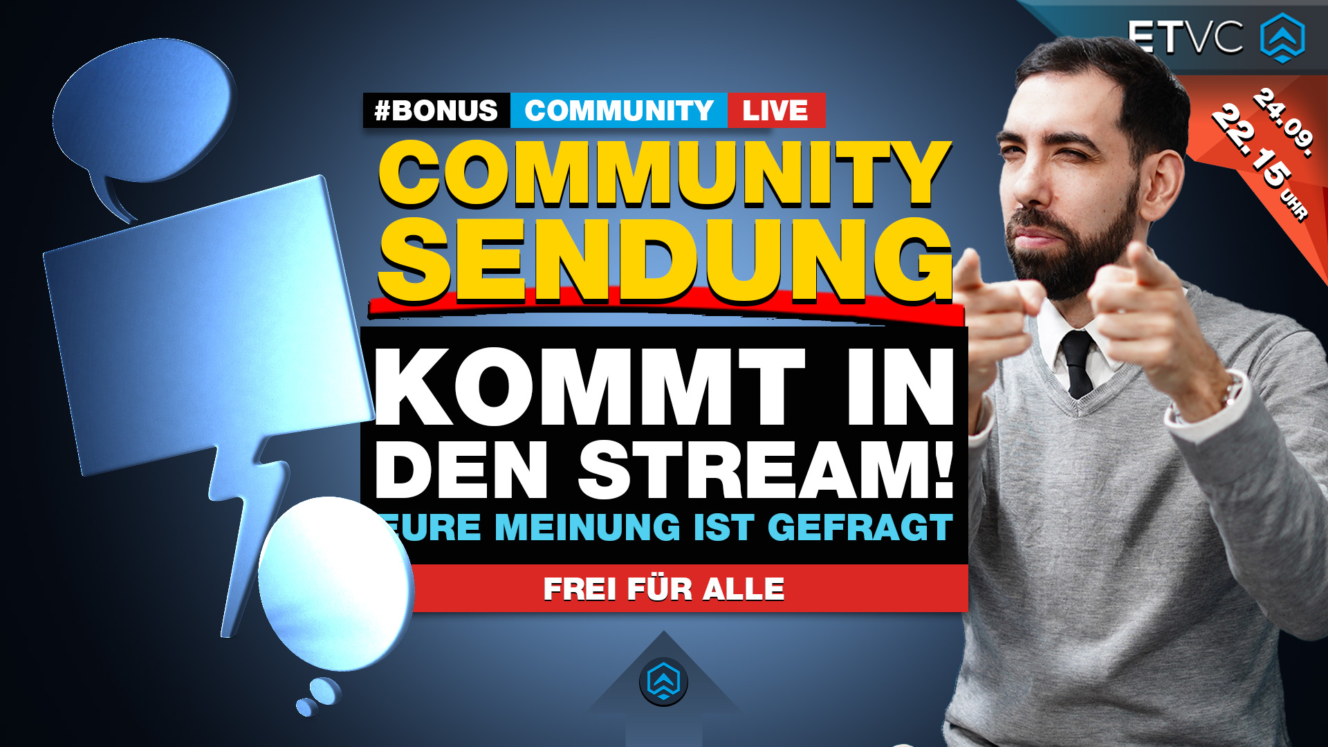 COMMUNITY-Sendung | KOMMT IN DEN STREAM! – ET Video & Content