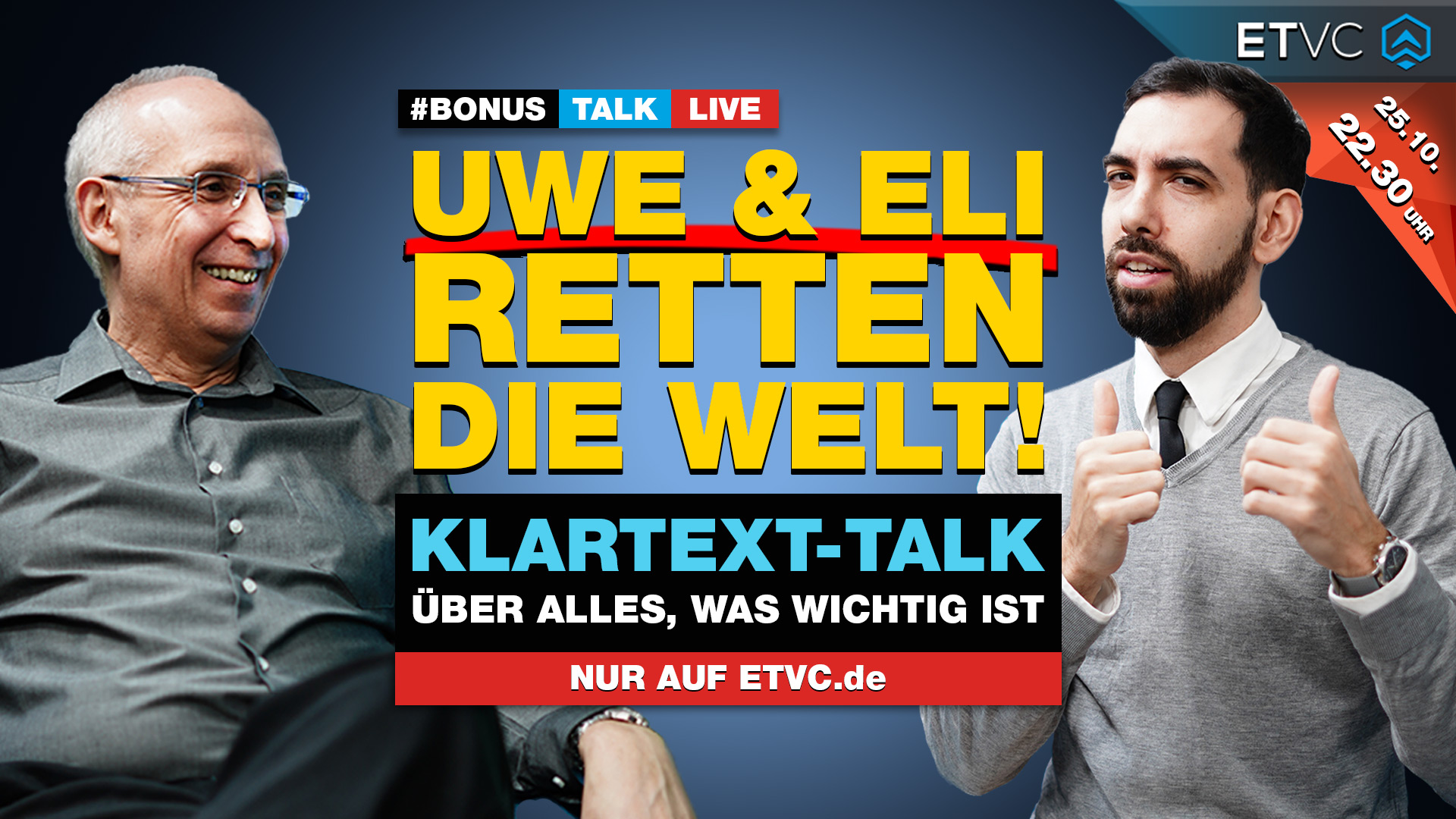 UWE & ELI retten die Welt | KLARTEXT-Talk über Alles, was wichtig ist ...